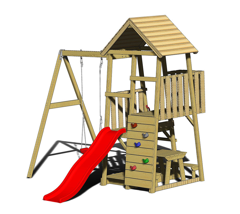 gorilla climbing tower